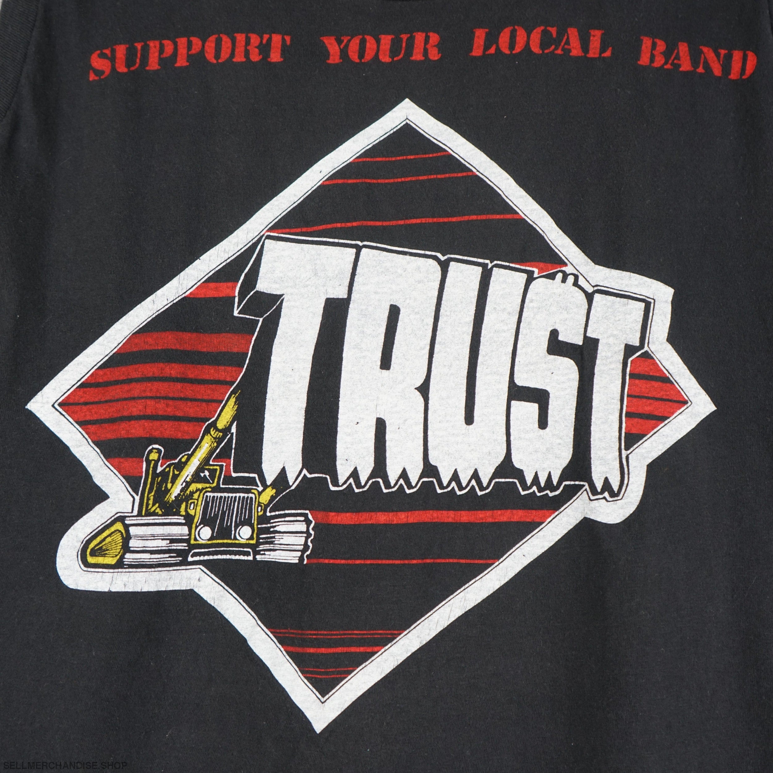 Vintage 1980s Trust French Hard Rock band t-shirt
